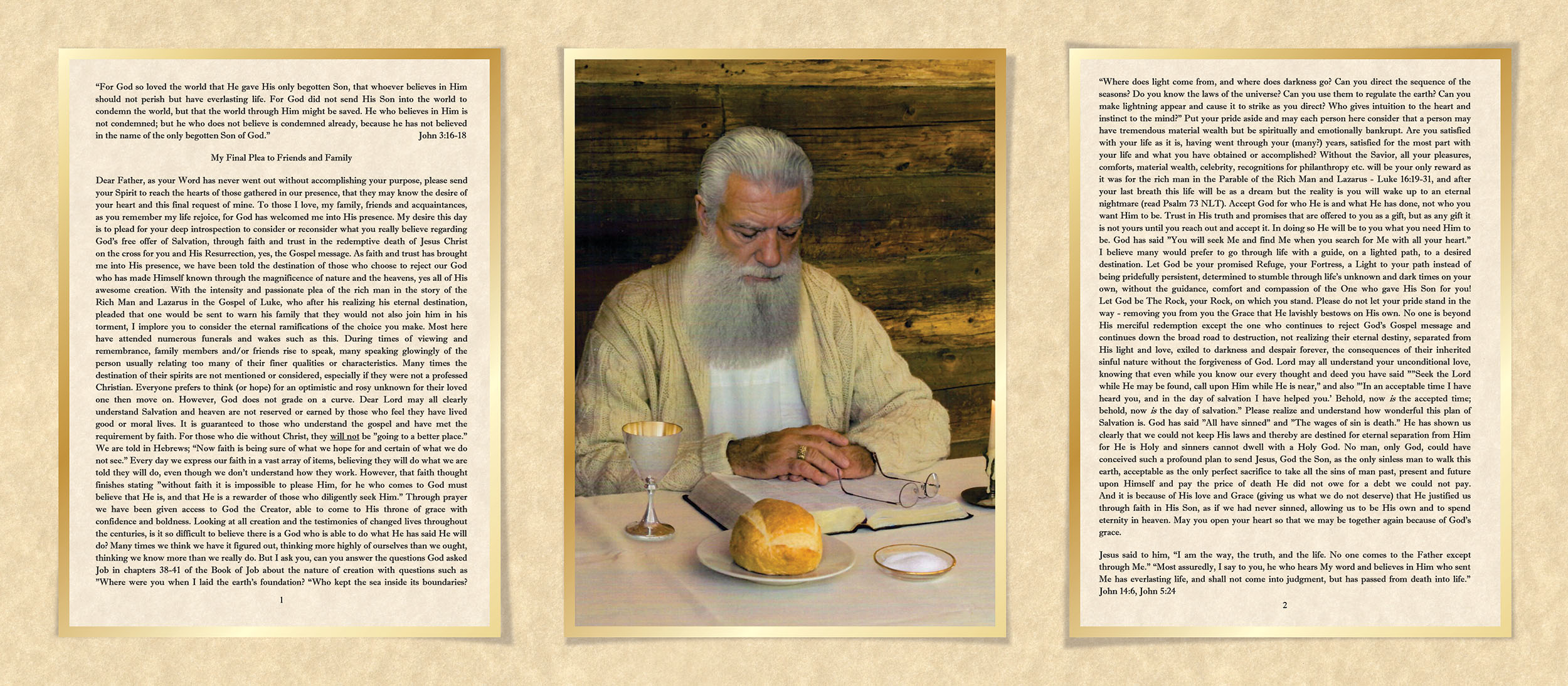 32" x 14" Grace Portrait with the Prayer - Final Plea - Anchored in Him